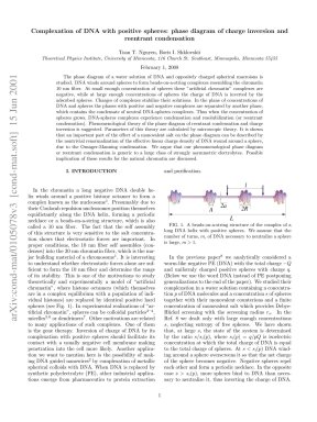 Complexation of DNA with positive spheres phase diagram of charge ...