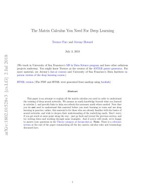 The matrix calculus you need for deep learning