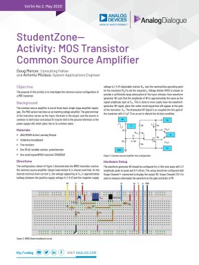 StudentZoneActivity_MOS_Transistor_Common_Source_Amplifier