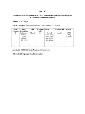 Sample-format-for-low-level-radioactive-shipments