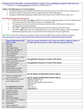 Incoming Agreements-ARIS-AIMS Template 05-27-2009