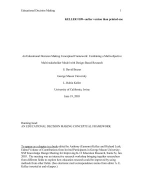 An Educational Decision Making Conceptual Framework Combining a Multi-objective Multi-stakeholder Mo