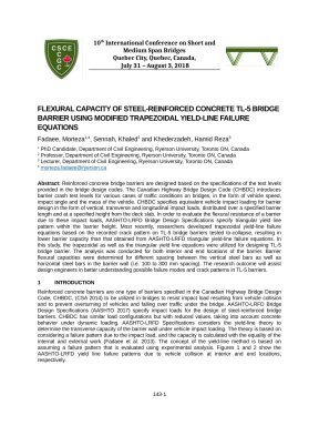 FLEXURAL CAPACITY OF STEEL-REINFORCED CONCRETE TL-5 BRIDGE BARRIER ...