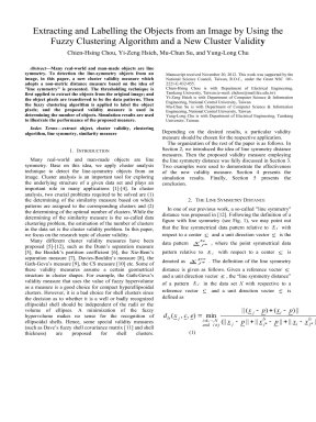 Extracting and Labelling the Objects from an Image by Using the Fuzzy Clustering Algorithm and a New