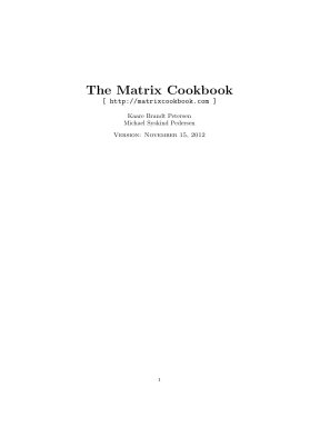 The matrix cookbook