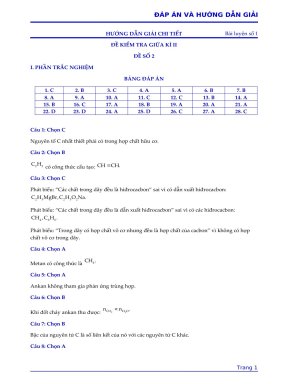 Đáp án chi tiết đề thi giữa kì 2 môn hóa lớp 11 (HGKK) đề số 02