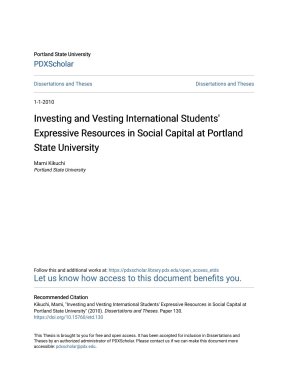 Investing and Vesting International Students Expressive Resource