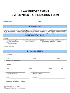 Forms-Law-Enforcement-Employment-Application