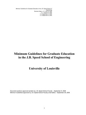 Guidelines for Graduate Education in Speed School -1