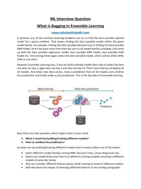 What is bagging and how it works machine learning