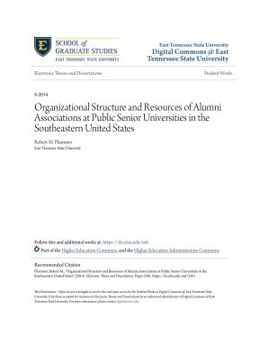 Organizational Structure and Resources of Alumni Associations at