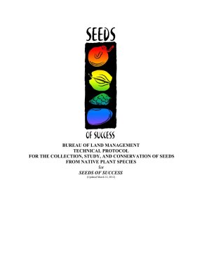 BUREAU OF LAND MANAGEMENT TECHNICAL PROTOCOL FOR THE COLLECTION, STUDY, AND CONSERVATION OF ...