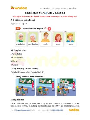 sach smart start 3 unit 2 lesson 2