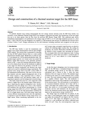 Design and construction of a thermal neutron target for the RPI linac