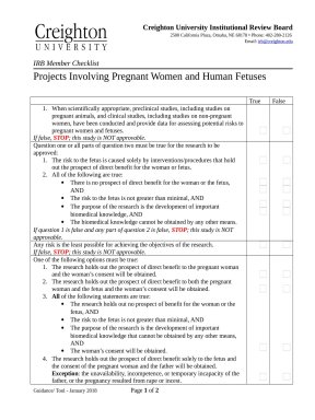 219_IRB_Member_Checklist_for_Projects_Involving_Pregnant_Women_and_Human_Fetuses