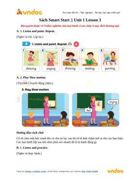 sach smart start 3 unit 1 lesson 3