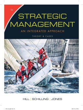 Strategic management an integrated approach theory case