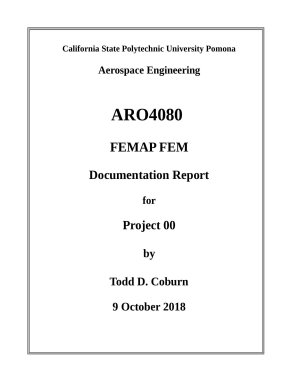 ARO4080 FEMAP Documentation Template - Coburn