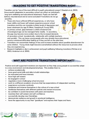 Transition Tips for School (English)