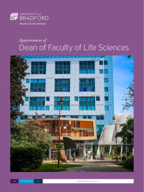 University-of-Bradford-Dean-of-The-Faculty-of-Life-Sciences-Recruitment ...