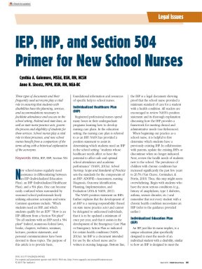 IEP-IHP-Section-504-primer-for-new-school-nurses