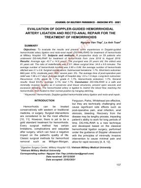 Evaluation of doppler guided hemorrhoidal artery ligation and recto ...