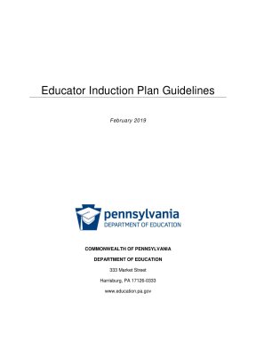Educator Induction Plan Guidelines