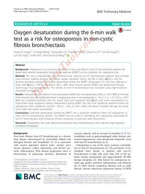 Oxygen desaturation during the 6 min walk test as a risk for ...