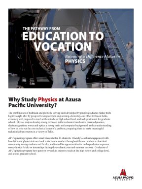 Physics Major Brochure