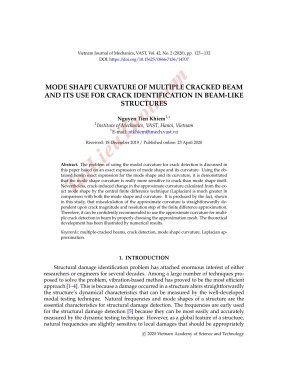 Mode shape curvature of multiple cracked beam and its use for crack identification in beam like ...