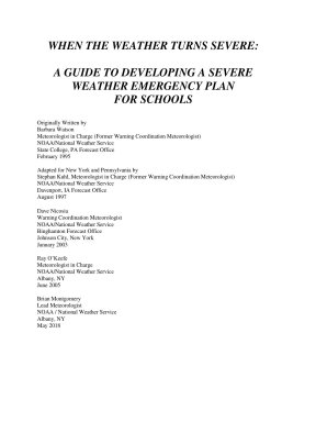 School Weather Safety Plan