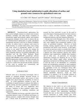 Using Simulation-based Optimization to Guide Allocations of Surfa