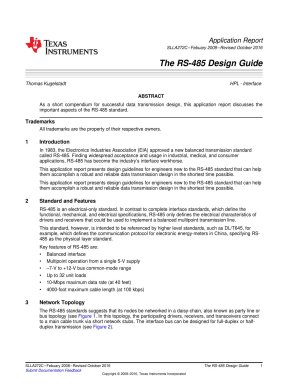 The RS 485 design guide