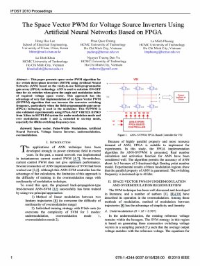 The space vector PWM for voltage source inverters using artificial neural networks based on FPGA
