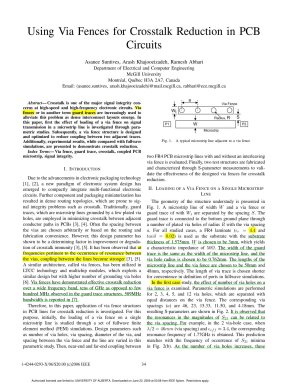 3 using via fences for crosstalk reduction in PCB circuits