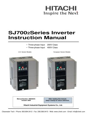 Hitachi inverter SJ700 2 manual