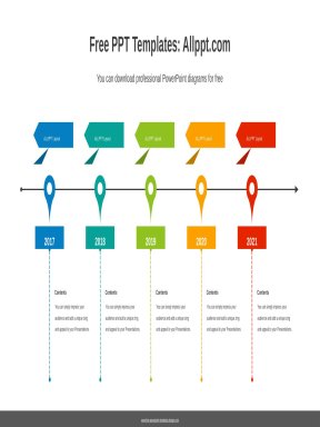 ( mẫu powerpoint ) pentagonal arrows powerpoint diagram