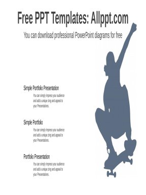 ( mẫu powerpoint ) skateboard jump powerpoint diagram