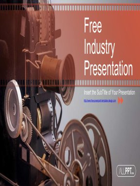 ( mẫu powerpoint ) old style movie projector powerpoint templates