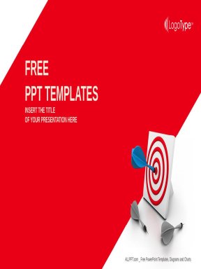 ( mẫu powerpoint ) one dart hitting the target powerpoint templates ...