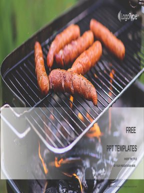 ( mẫu powerpoint ) outdoors barbecue party powerpoint templates widescreen