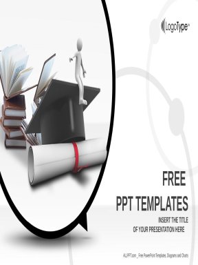 ( mẫu powerpoint ) man graduation portrait education powerpoint ...