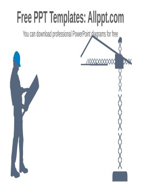 ( mẫu powerpoint ) construction worker powerpoint diagram
