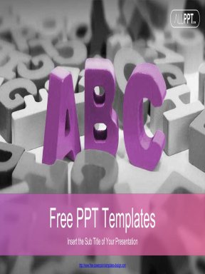 ( mẫu powerpoint ) ABC alphabet blocks powerpoint templates