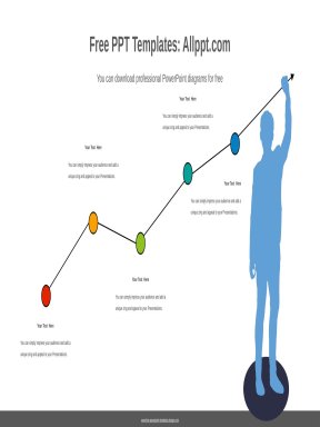 ( mẫu powerpoint ) rising line chart powerpoint diagram