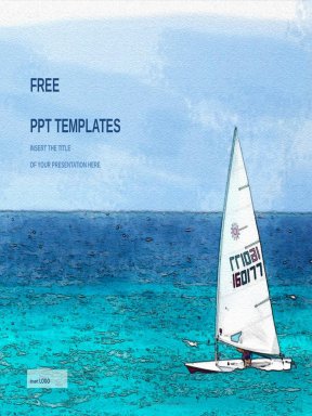 ( mẫu powerpoint ) sailing boat nature powerpoint templates standard