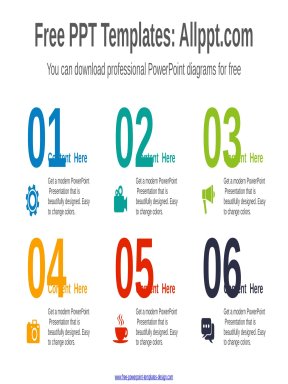 ( mẫu powerpoint ) numbering list powerpoint diagram