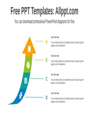 ( mẫu powerpoint ) exponential growth arrow powerpoint template