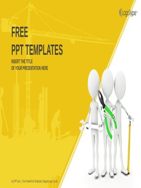 ( mẫu powerpoint ) 3d team workers industry PPT templates widescreen