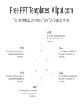 ( mẫu powerpoint ) center pointing arrow powerpoint diagram template